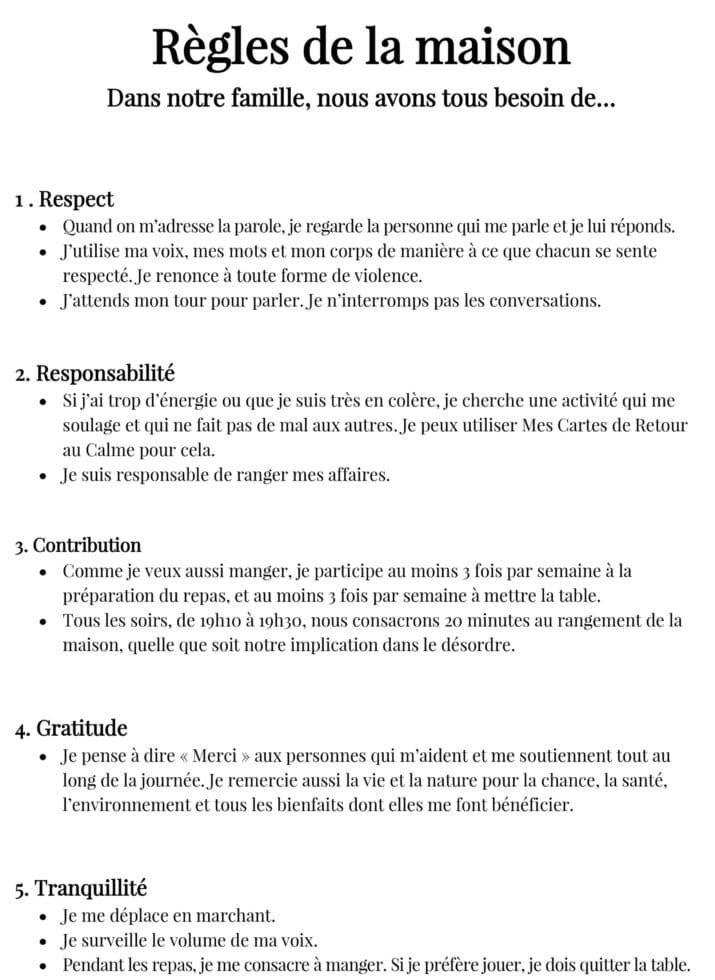 Du Respect de l'Ordre et des Règles! | Ecole des Formations Positives